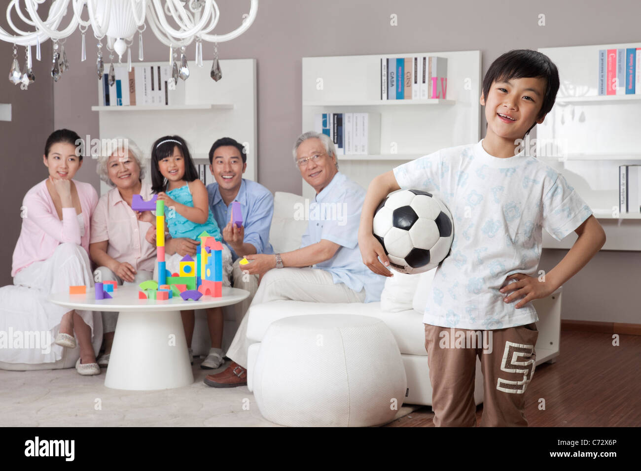 Happy family life Stock Photo - Alamy