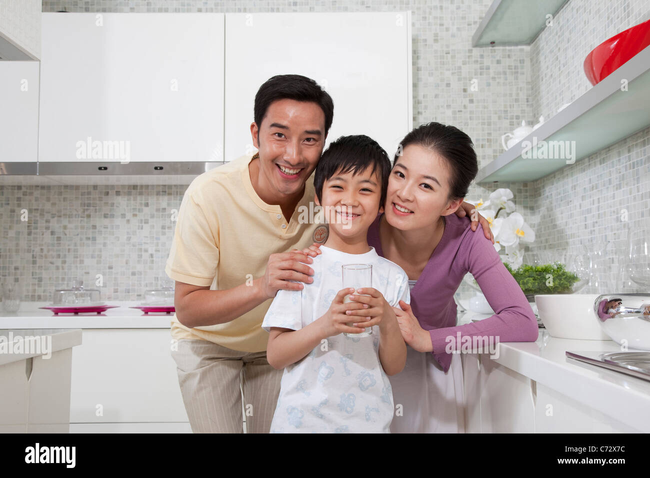 Happy family life Stock Photo - Alamy