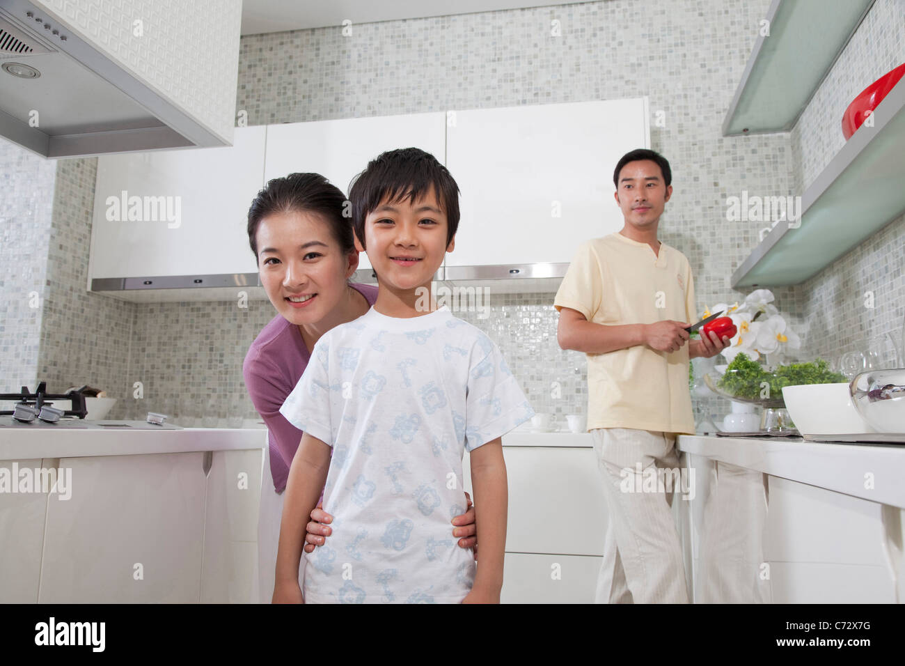Happy family life Stock Photo - Alamy
