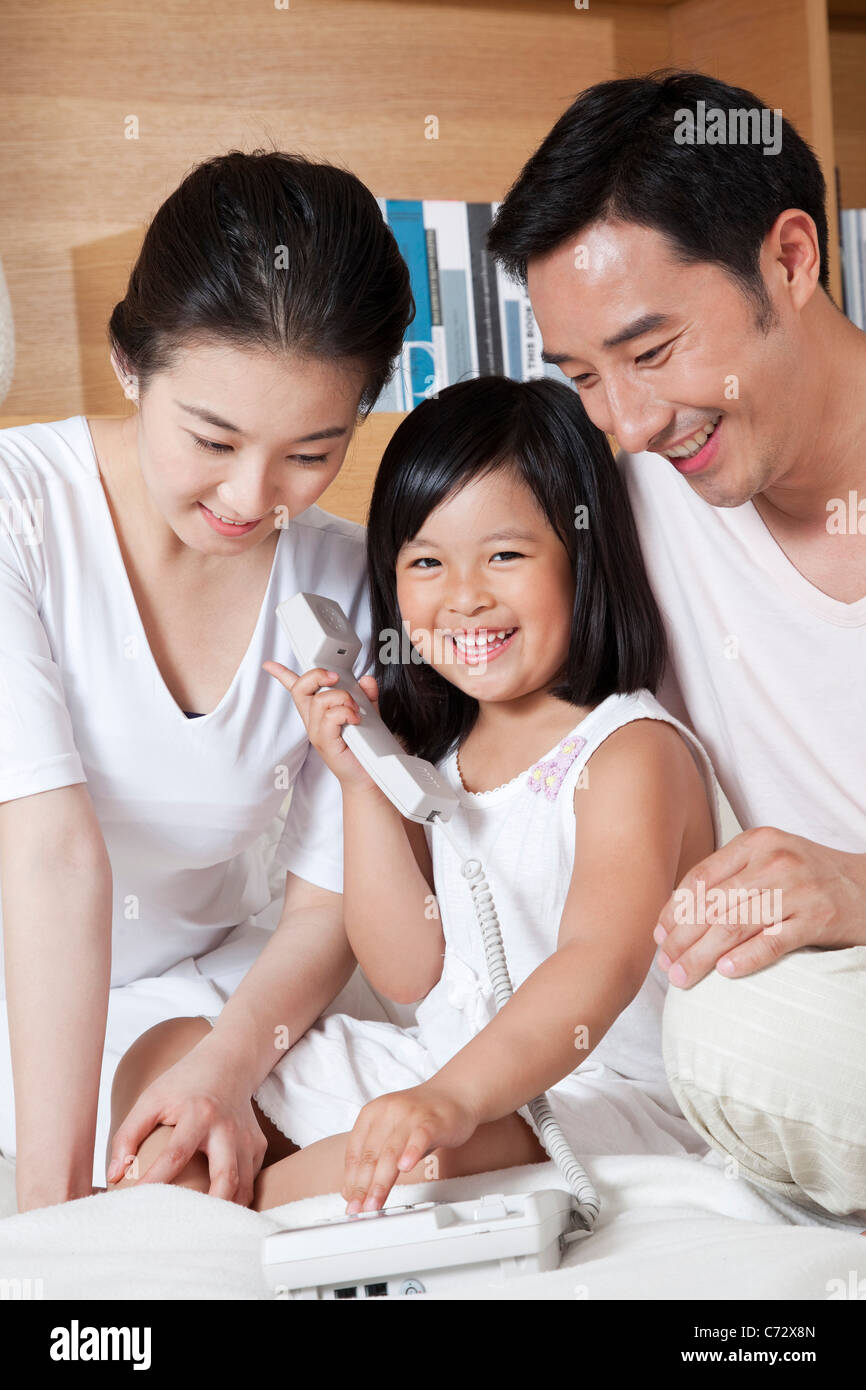 Happy family life Stock Photo - Alamy