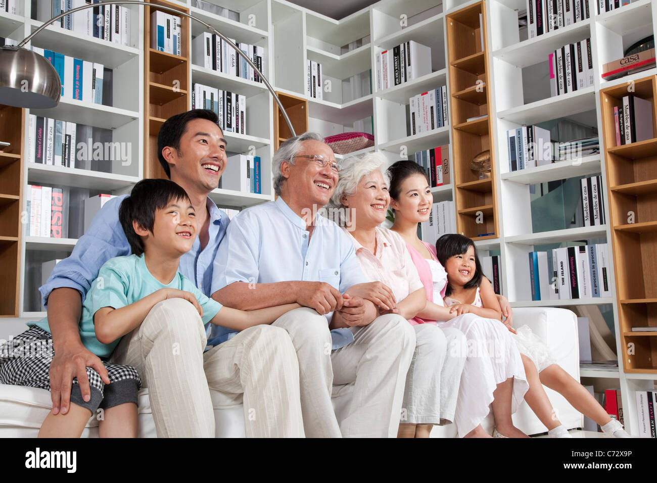 Happy family life Stock Photo - Alamy
