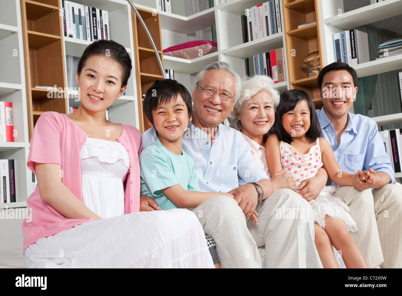 Happy family life Stock Photo - Alamy