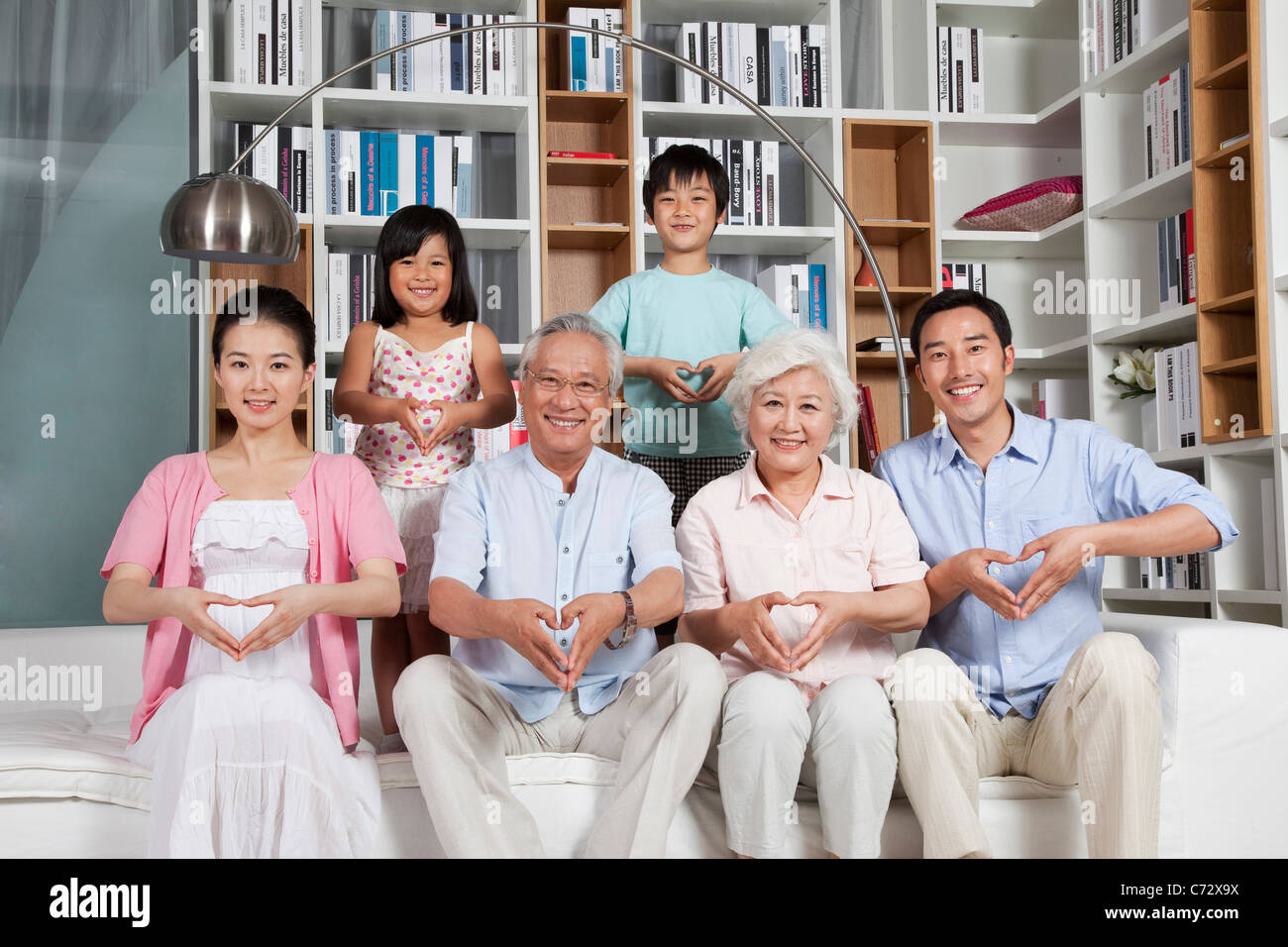 Happy family life Stock Photo - Alamy
