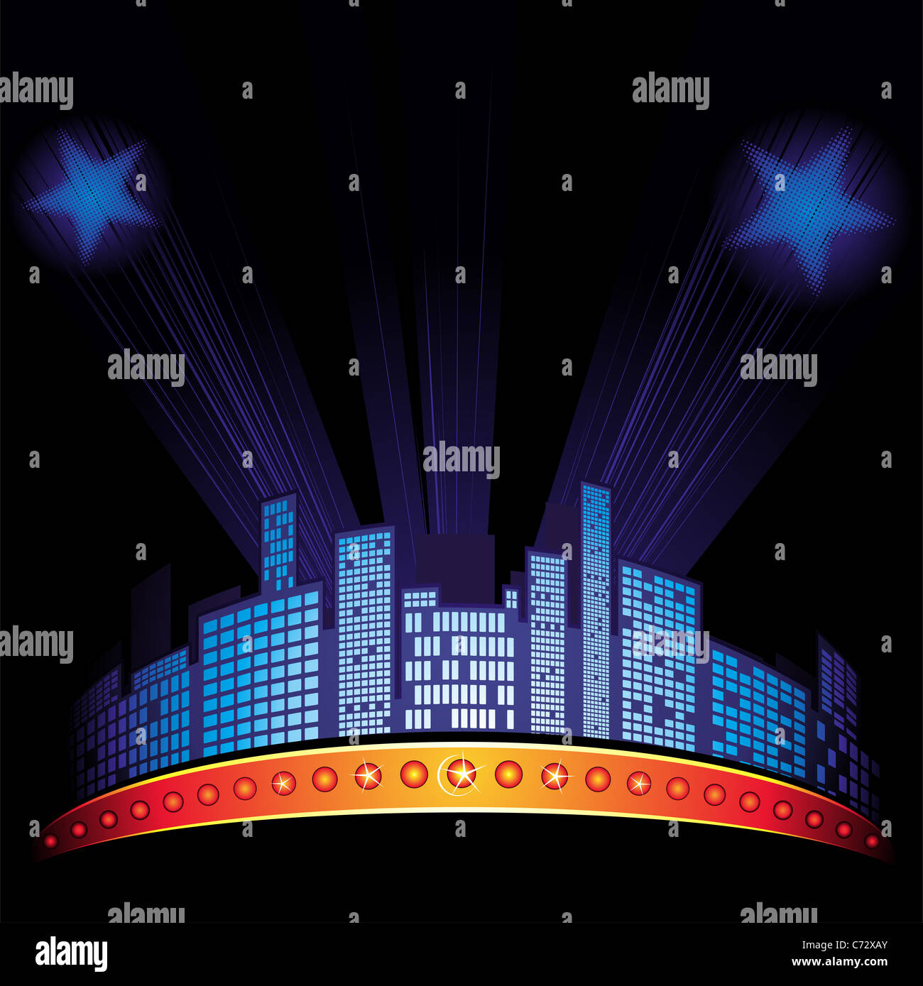 Cityscape projection hi-res stock photography and images - Alamy