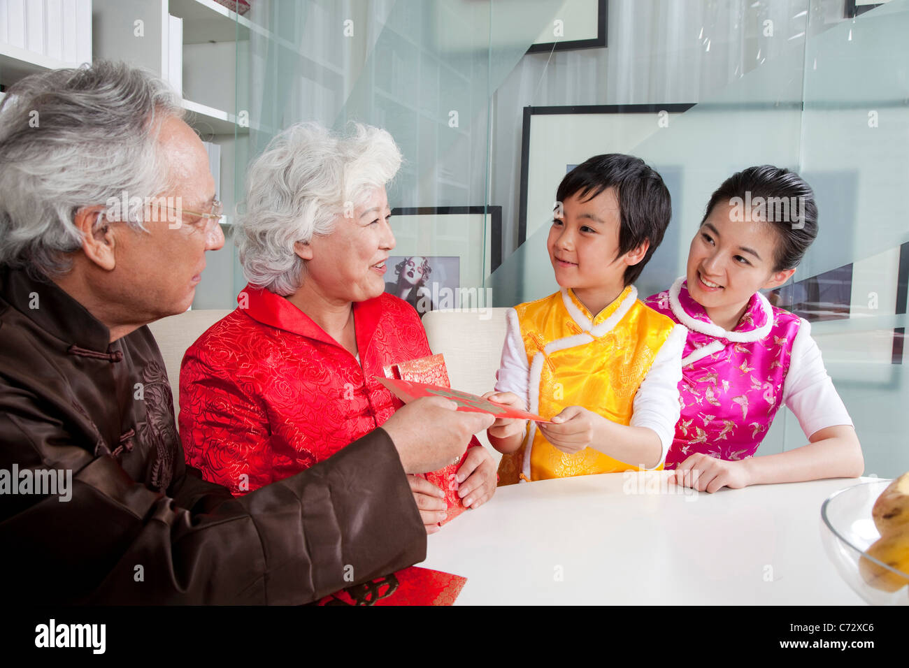 Happy family life Stock Photo - Alamy