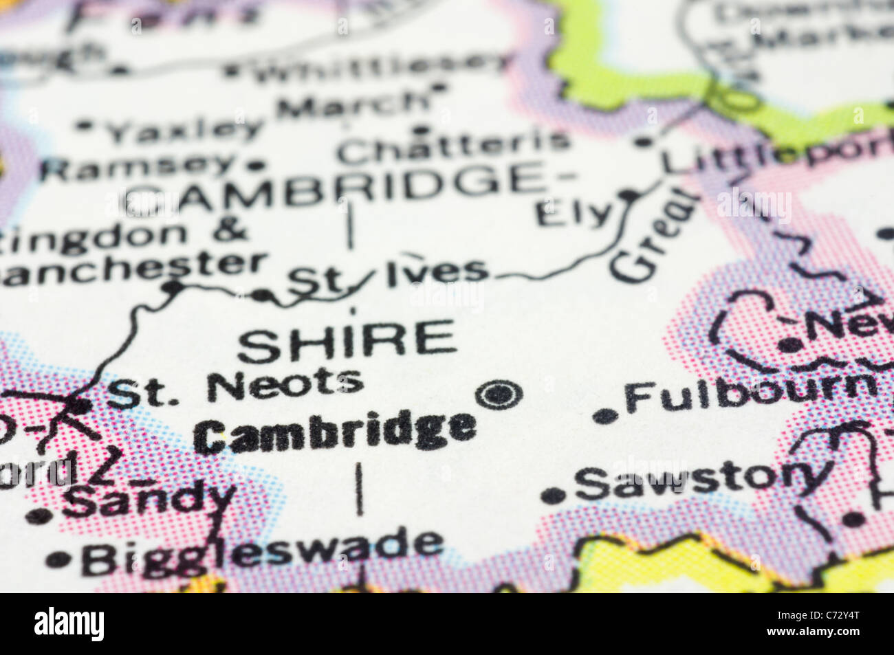 Cambridge map hi-res stock photography and images - Alamy