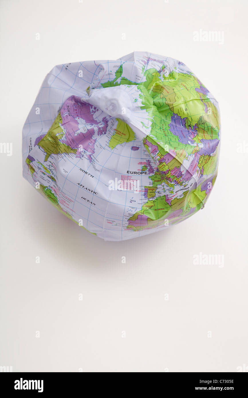 Deflated globe hi-res stock photography and images - Alamy