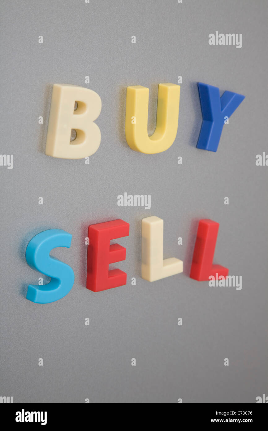 Buy Sell Word Spelling Stock Photo - Alamy