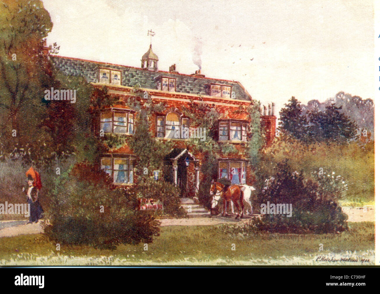 Postcard of Charles Dickens's House Stock Photo - Alamy