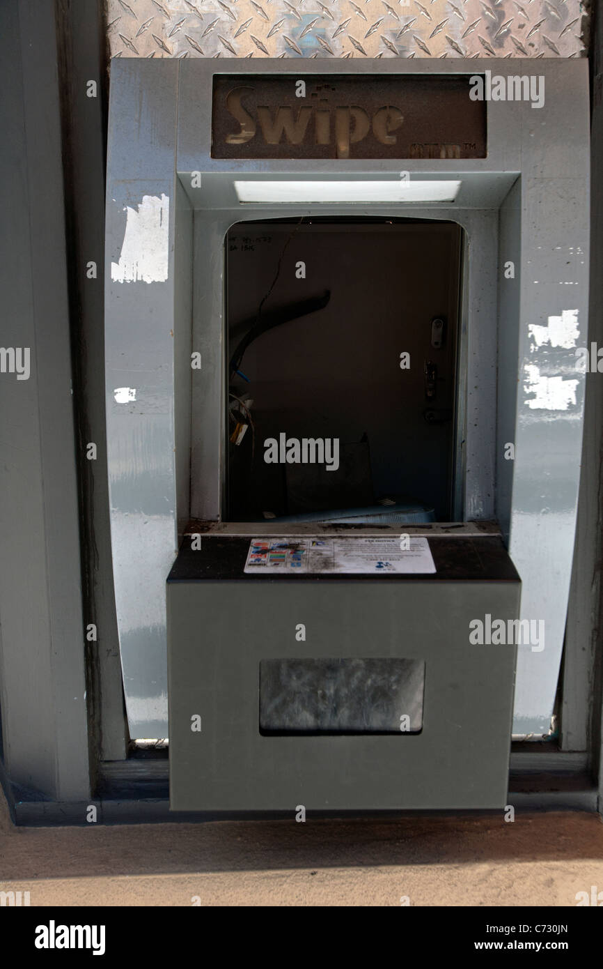 broken atm in san francisco america Stock Photo - Alamy