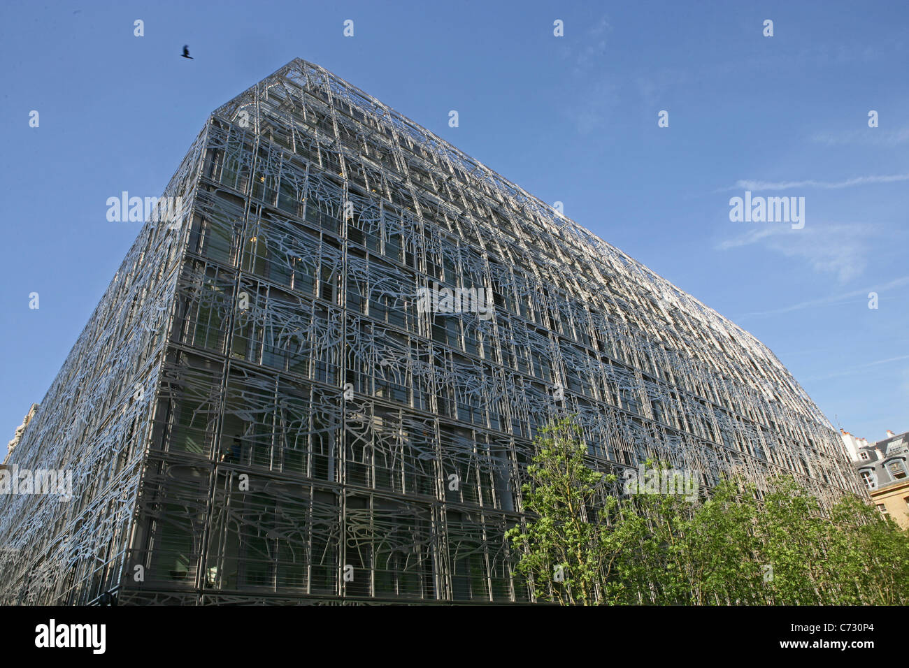 Office building with steel facade, Paris, France, Europe Stock Photo ...