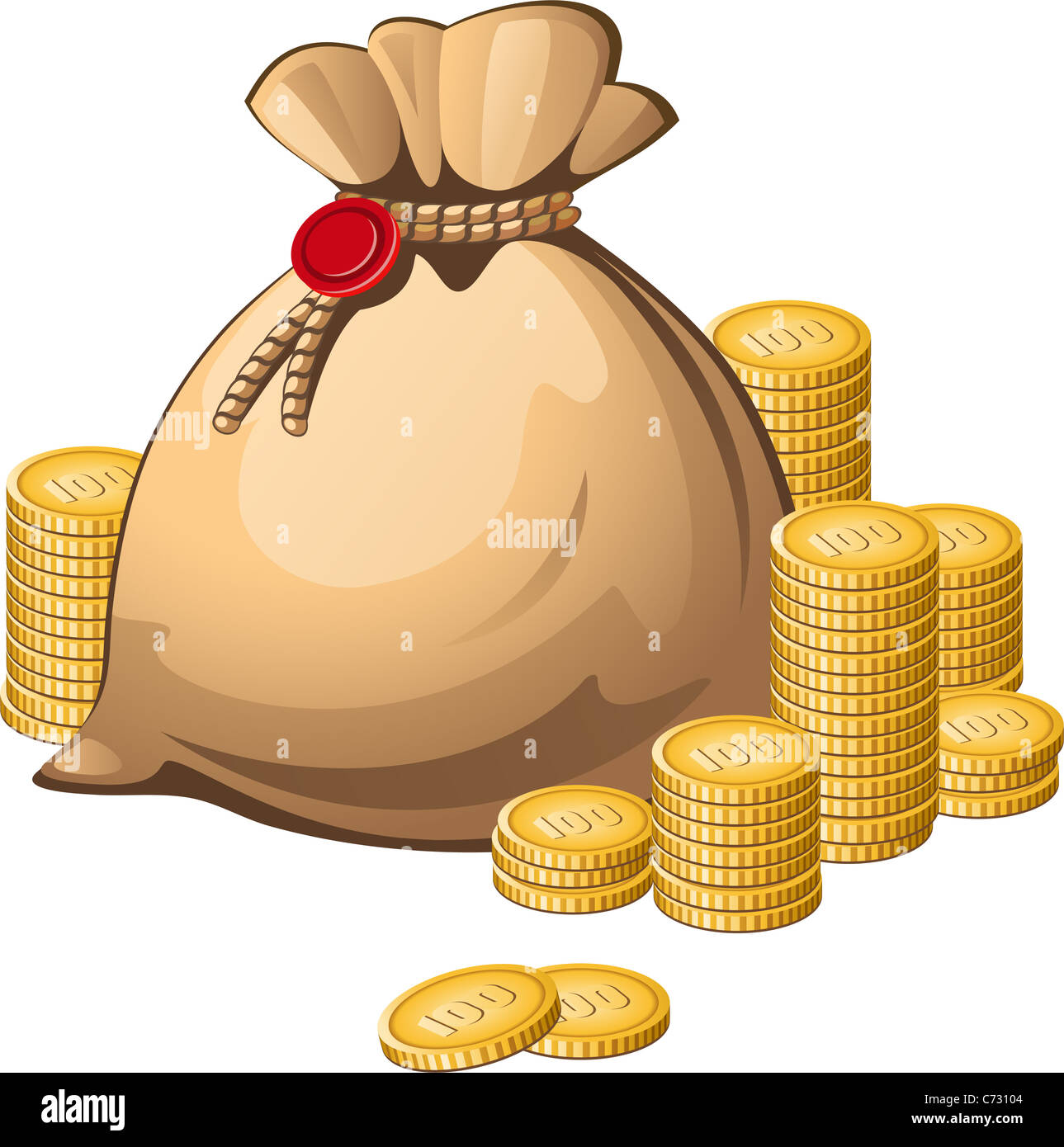 Sack Of Gold Coins
