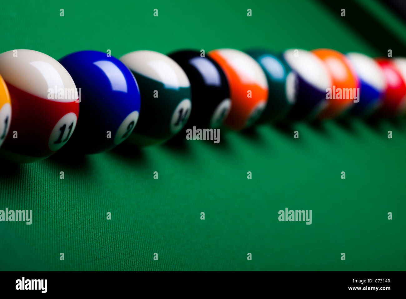 Billiard ball close up Stock Photo - Alamy