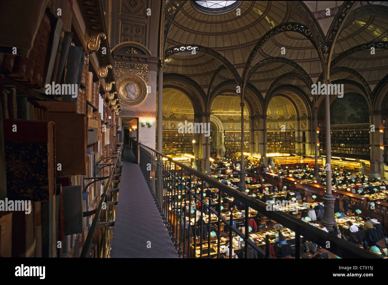 Lecture hall of Bibliotheque Nationale de France, 2nd Arrondissement ...