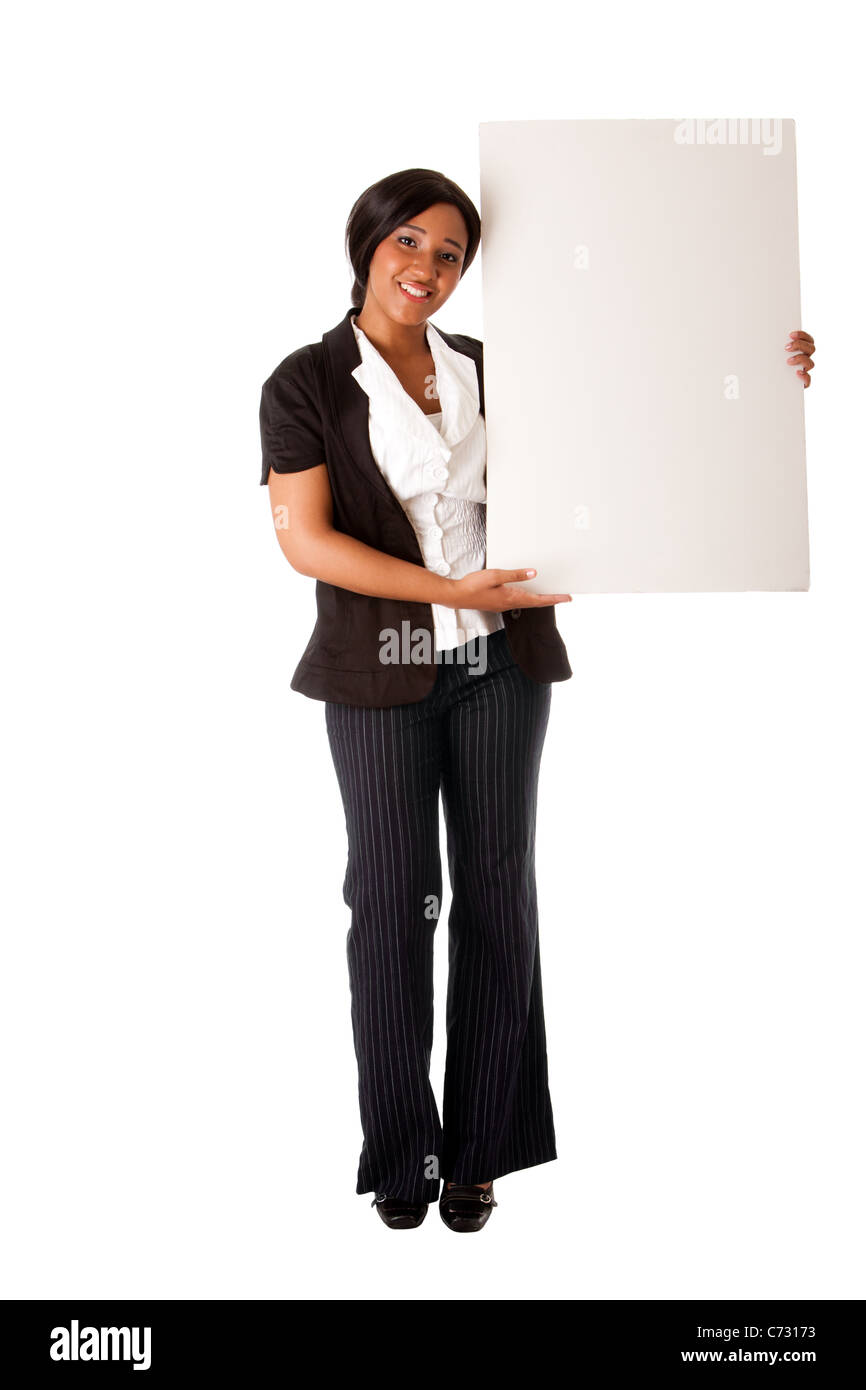 Woman pitching presentation Cut Out Stock Images & Pictures - Alamy