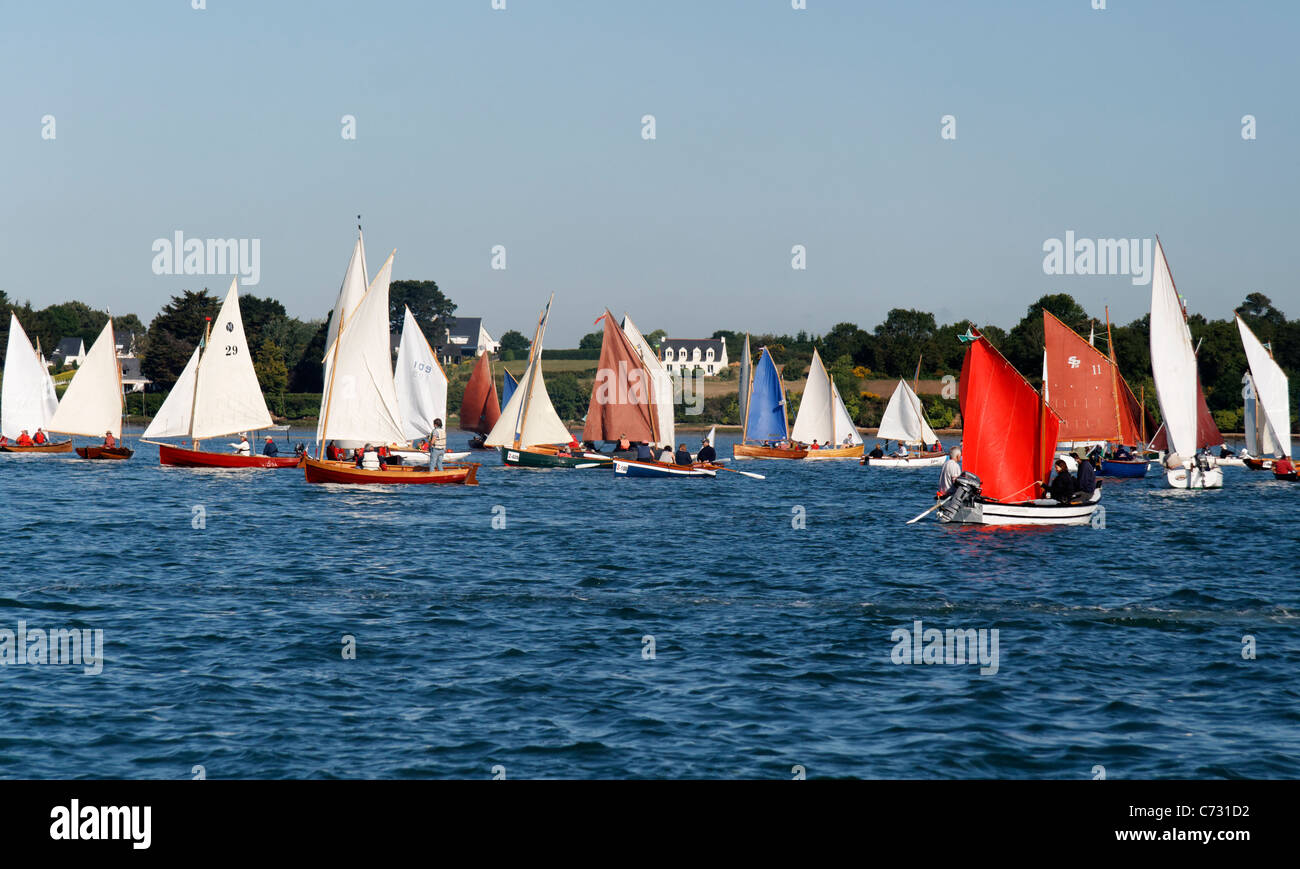 Flotilla of small sailing ships, regatta, maritime event : Week of the ...