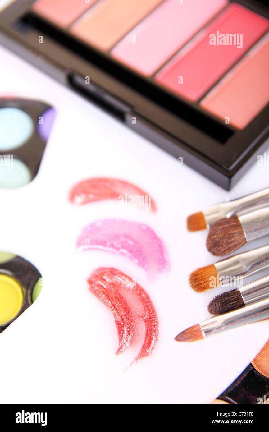 Professional tools for make-up artist, closeup Stock Photo - Alamy