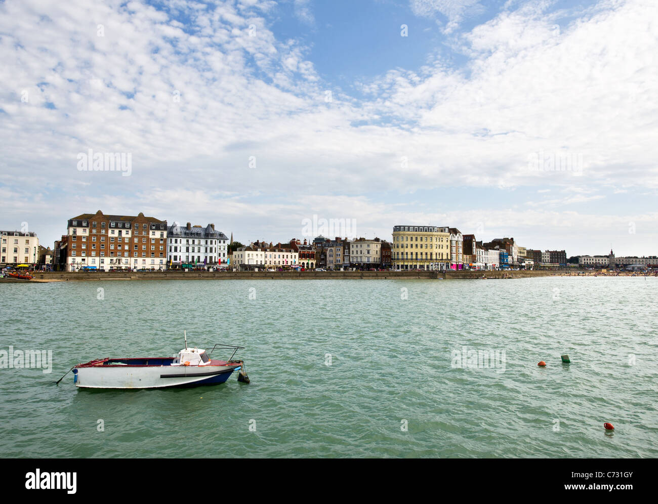 A boat moored in Margate harbour Stock Photo - Alamy