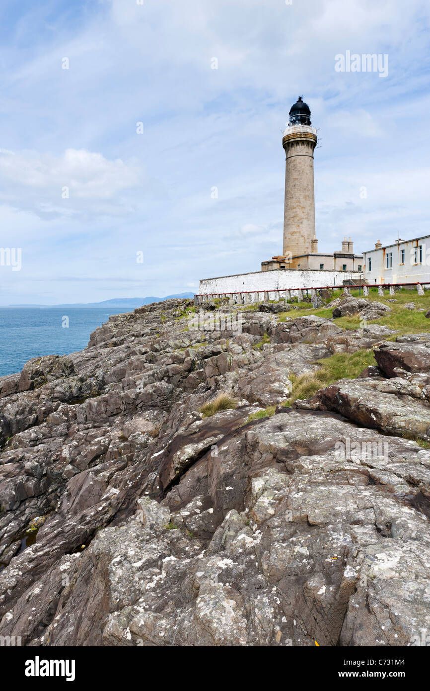 Lighthouse at Ardnamurchan Point (the most westerly part of mainland ...