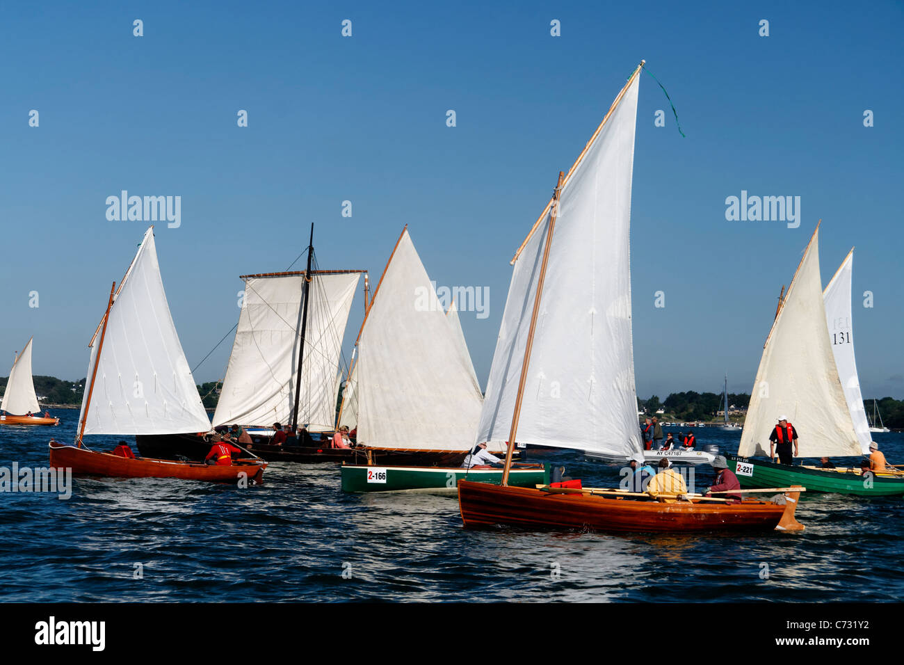 Flotilla of small sailing ships, regatta, maritime event : Week of the ...