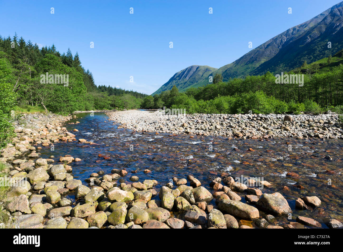 The River Nevis, Glen Nevis, Lochabar, Scottish Highlands, Scotland, UK ...