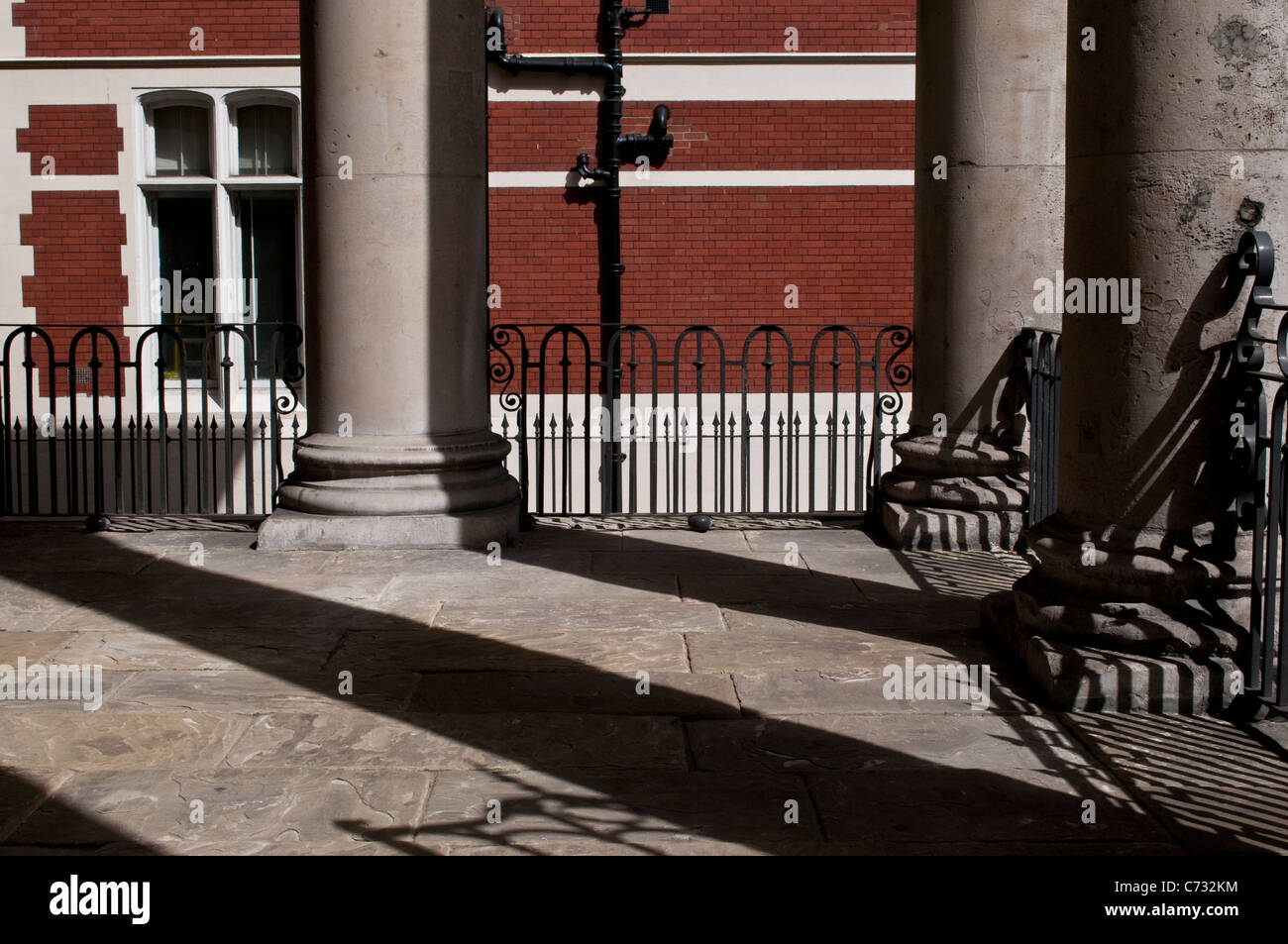 St Georges Bloomsbury Church on Little Russell St, London WC1, UK Stock ...