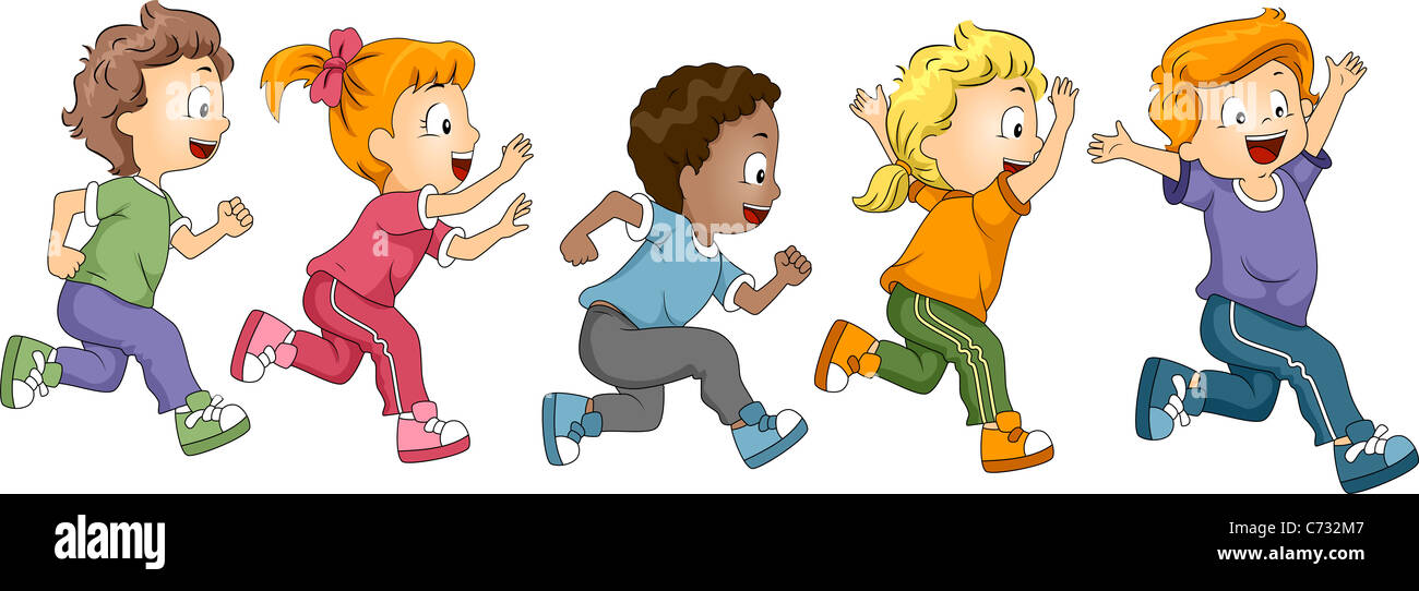 Marathon Runner Clipart Kids