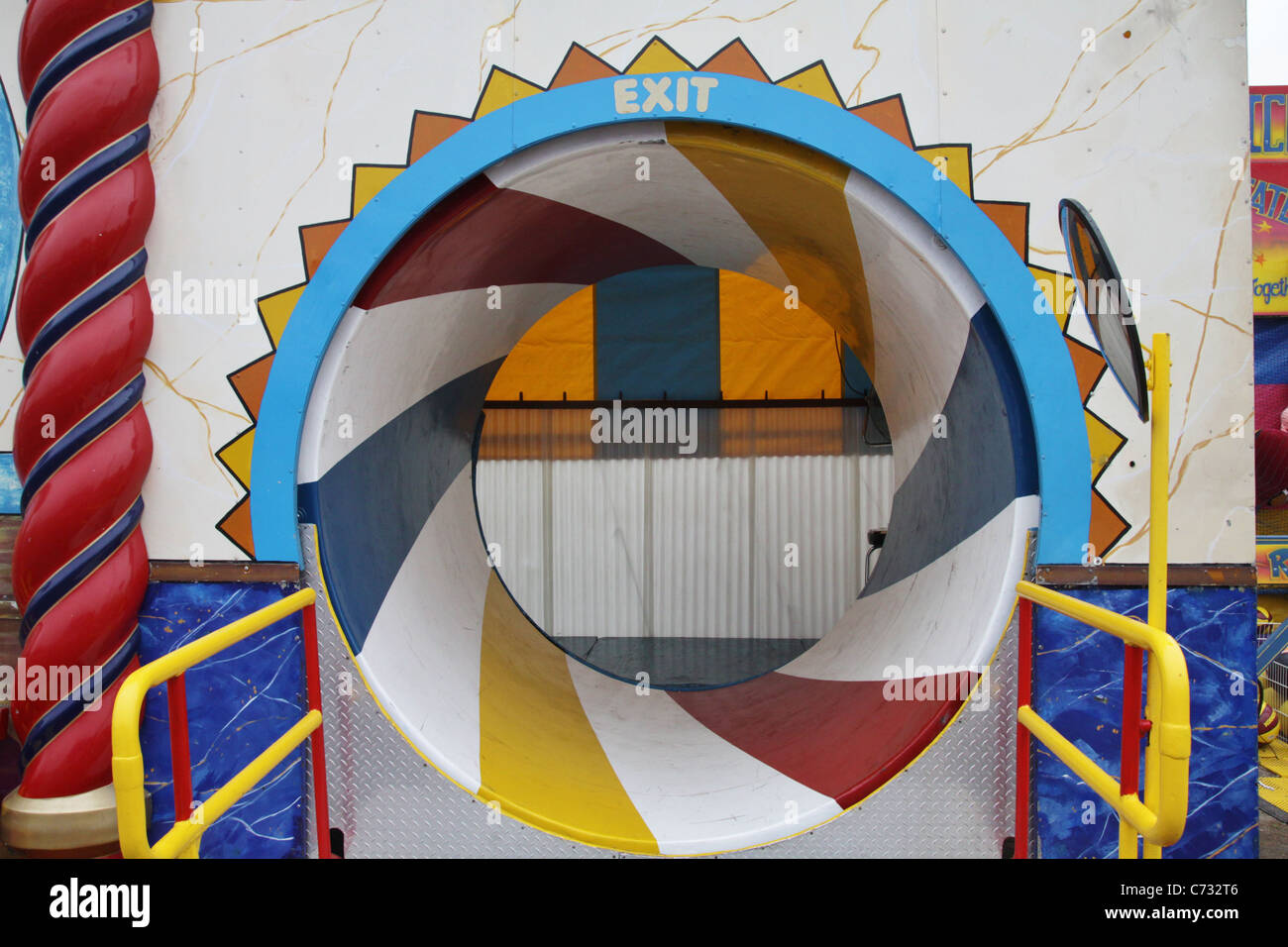 An exit tunnel at a carnival Stock Photo - Alamy