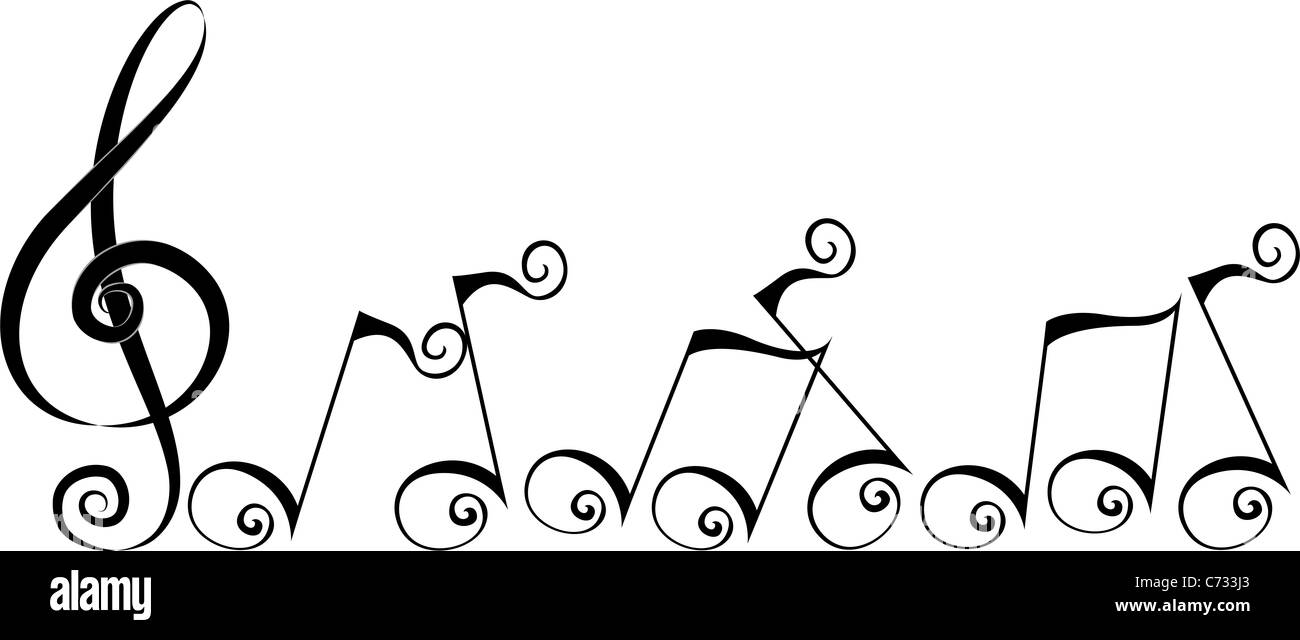 Black And White Music Notes Images Clipart