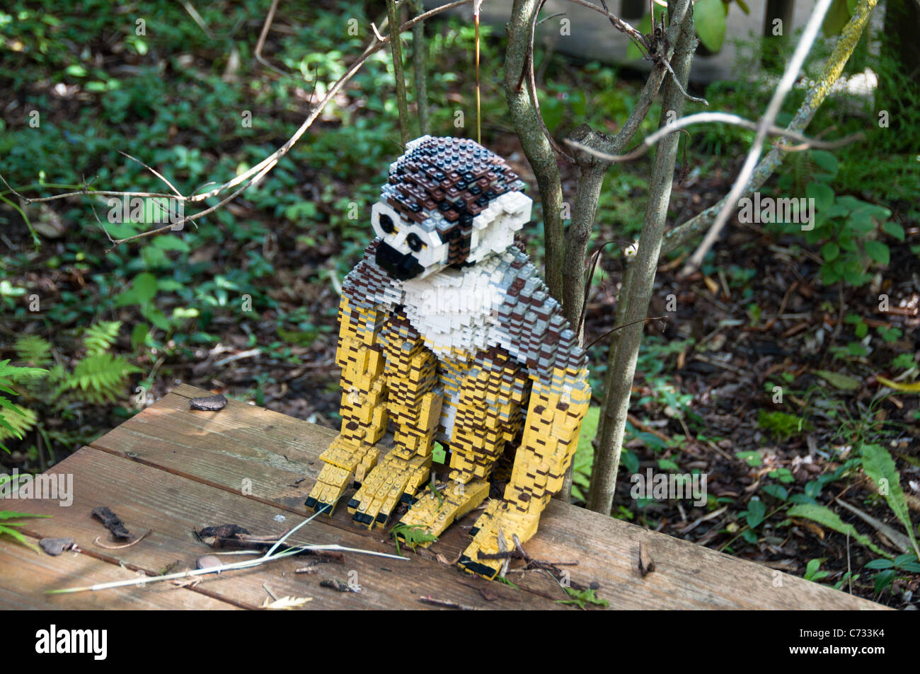Remake of a Monkey built out of Lego bricks in Legoland on August 13 ...