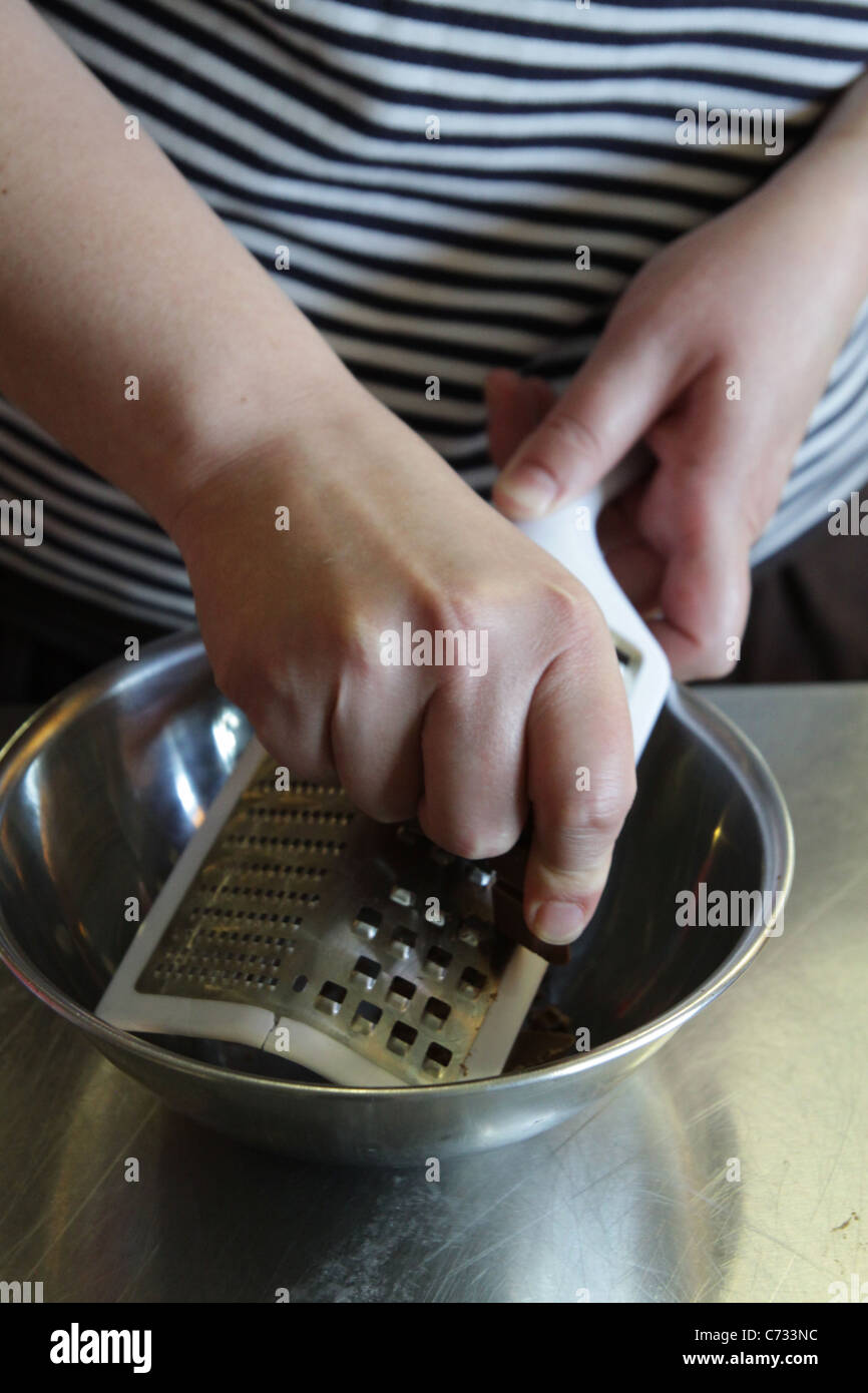 Grating chocolate hi-res stock photography and images - Alamy