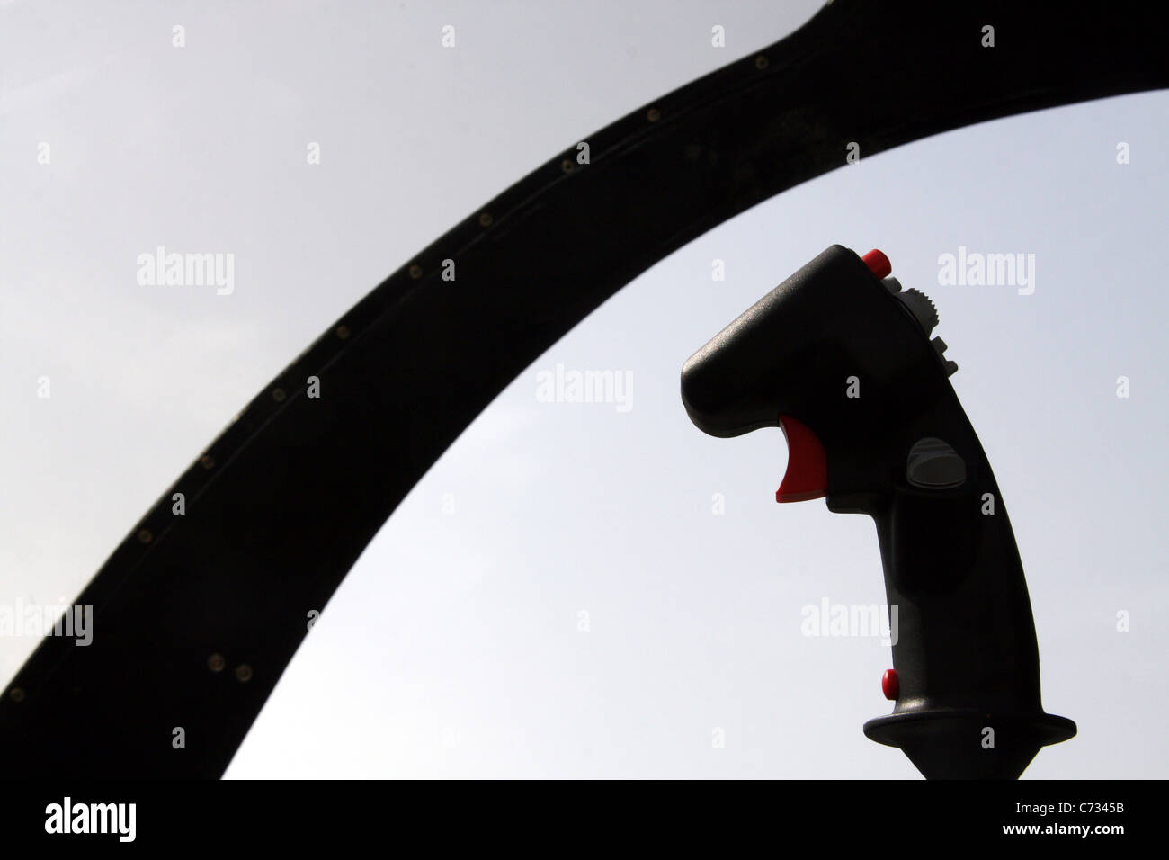 Helicopter control cyclic stick hi-res stock photography and images - Alamy