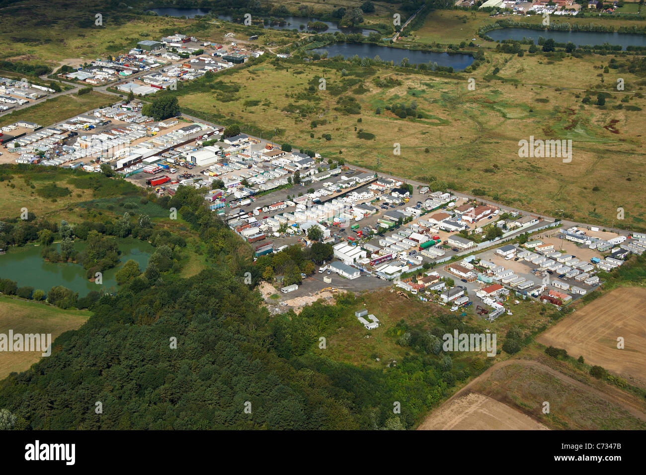 Dale Farm Travellers Site, Essex, South East England Stock Photo - Alamy