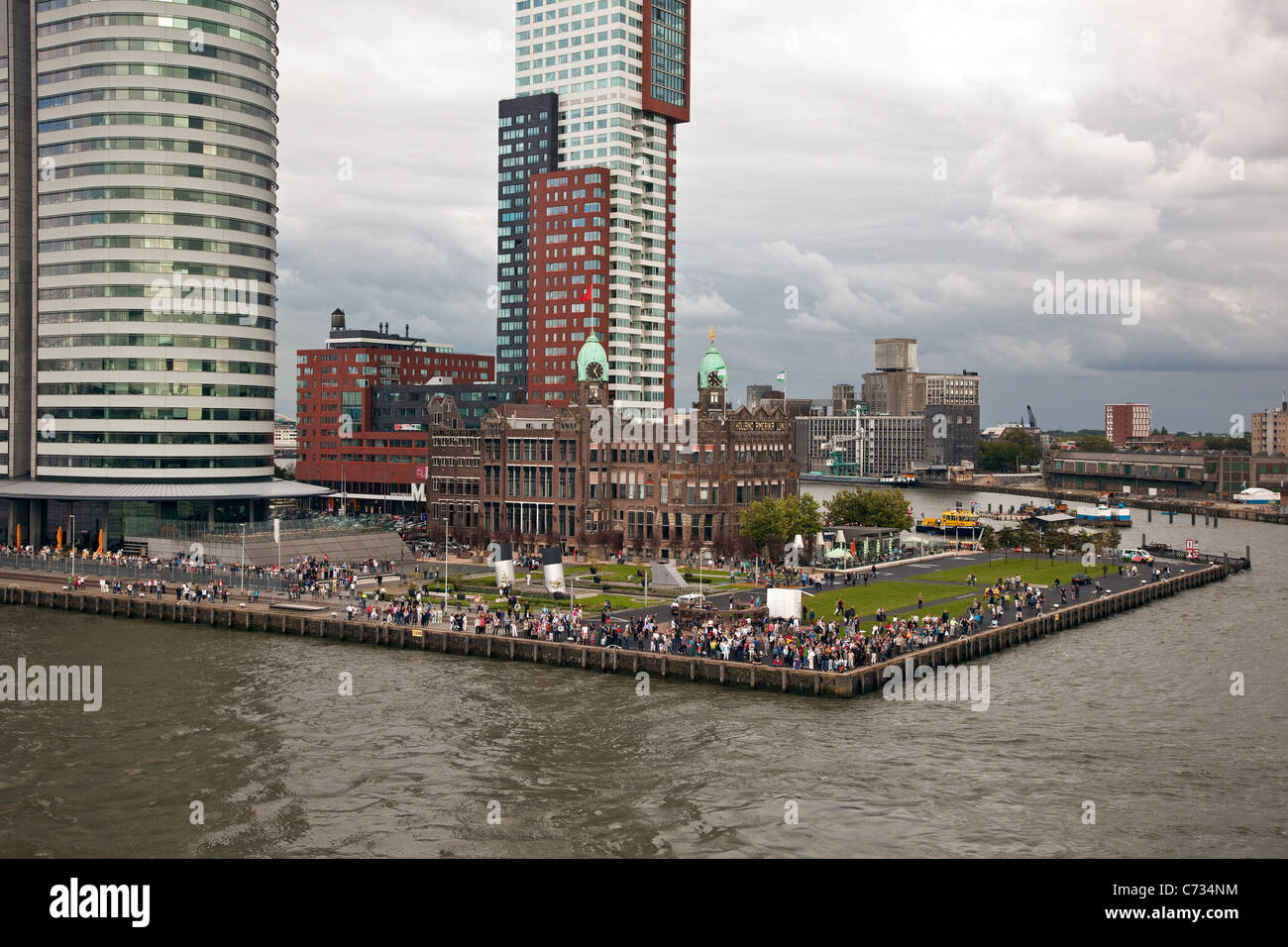 Rotterdam europoort port terminal netherlands hi-res stock photography ...