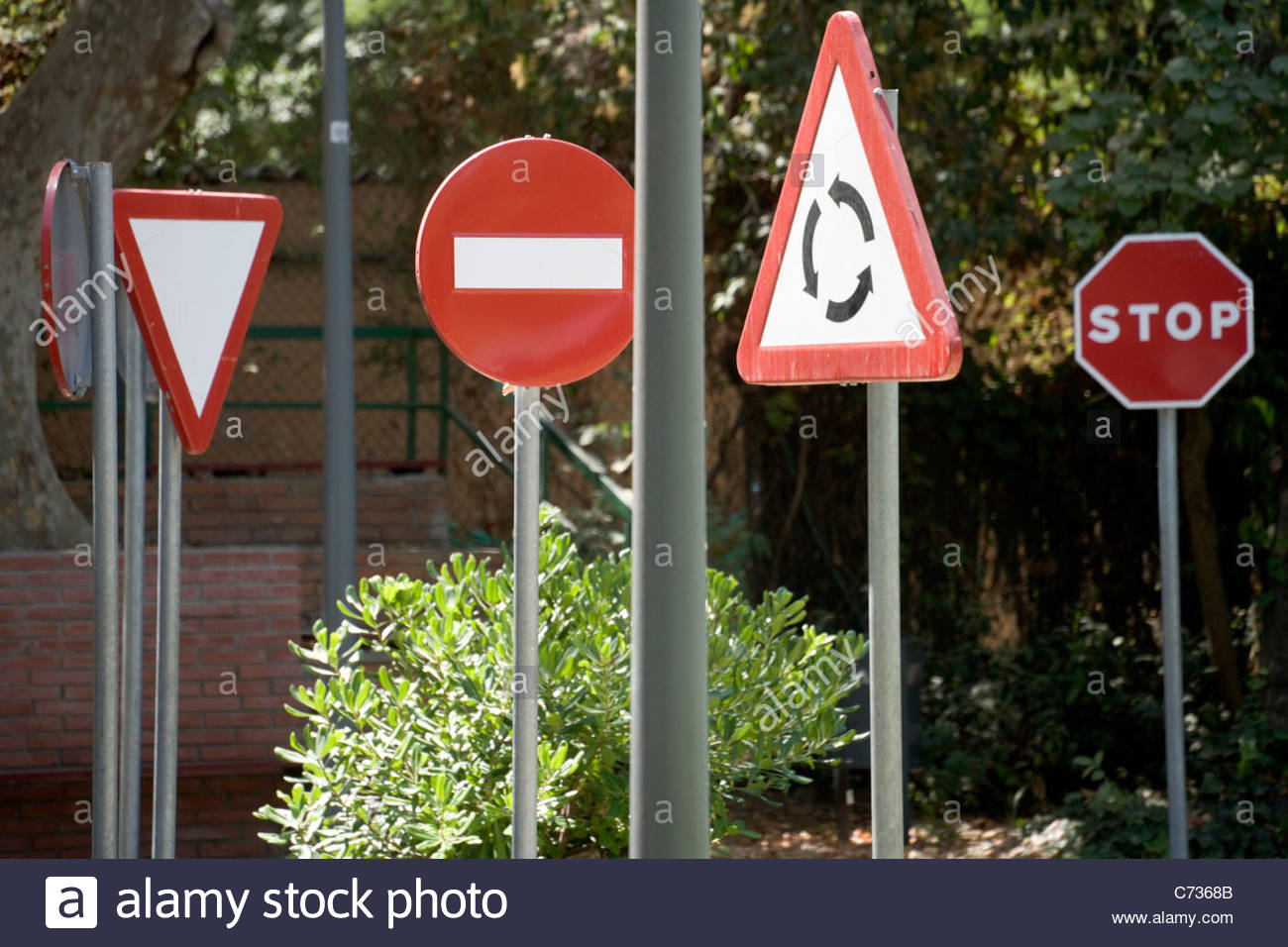 Confusing Signs Stop Sign Stock Photos & Confusing Signs Stop Sign ...