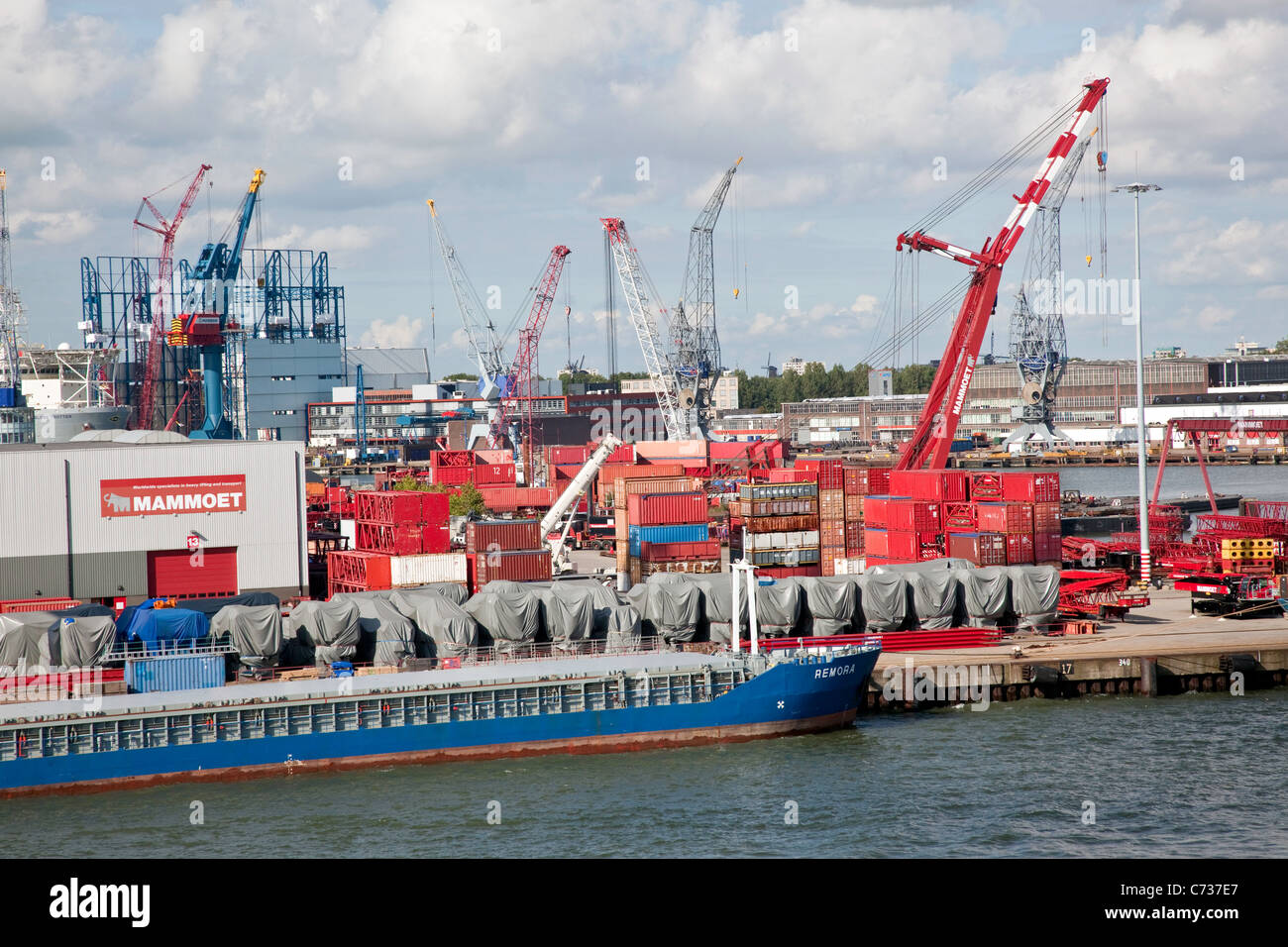 Commercial Port of Rotterdam;Europoort;Netherlands;Holland;Europe Stock ...