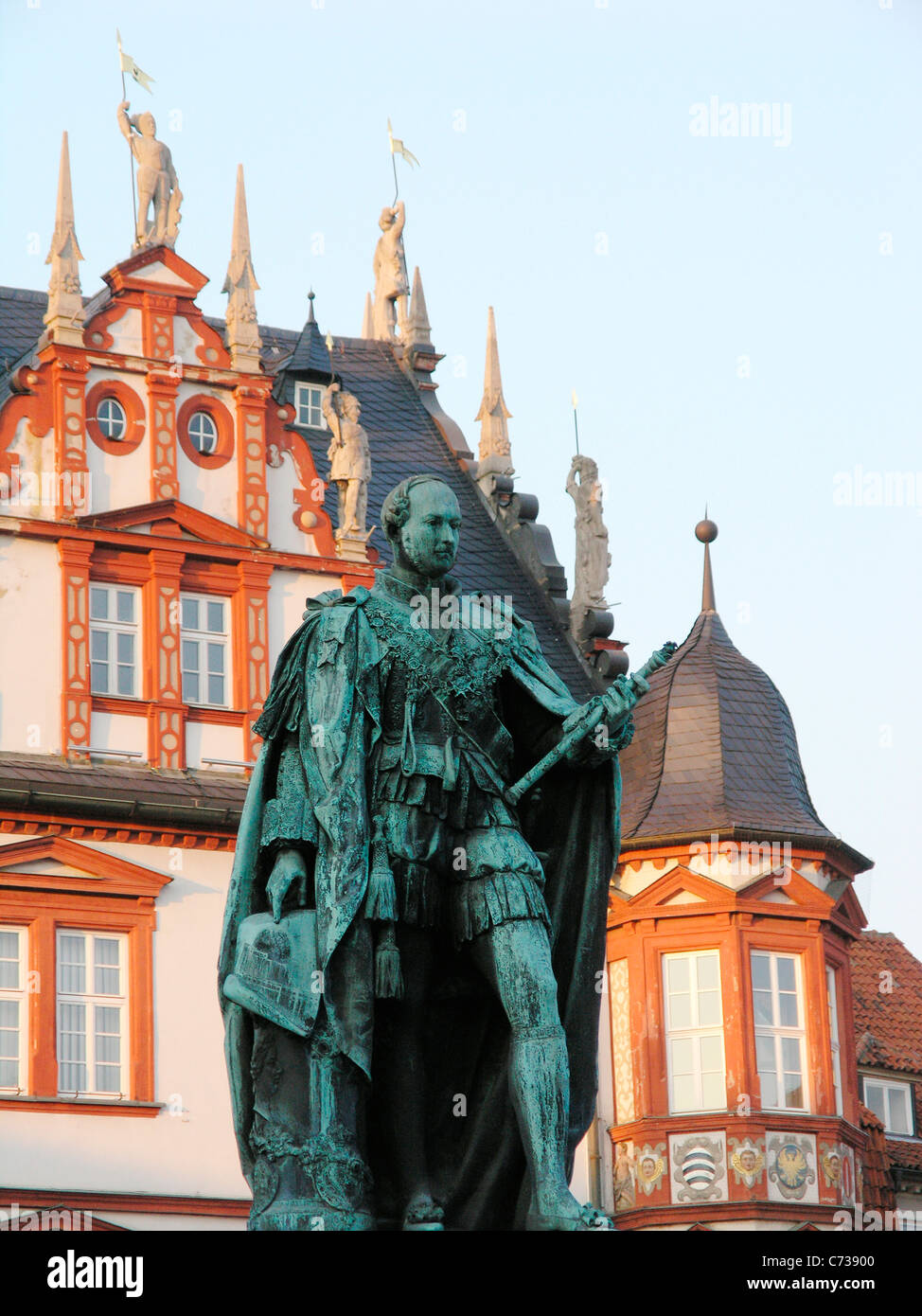 Prince Albert monument, Coburg, Franconia, Bavaria, Germany Stock Photo ...