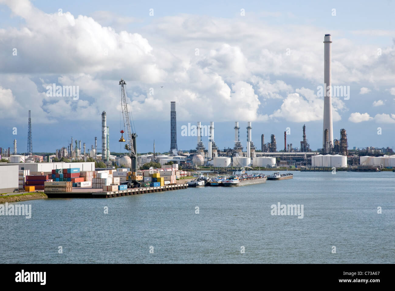 Port of Rotterdam,Rotterdam;Netherlands;Dutch;Holland;Europe Stock ...