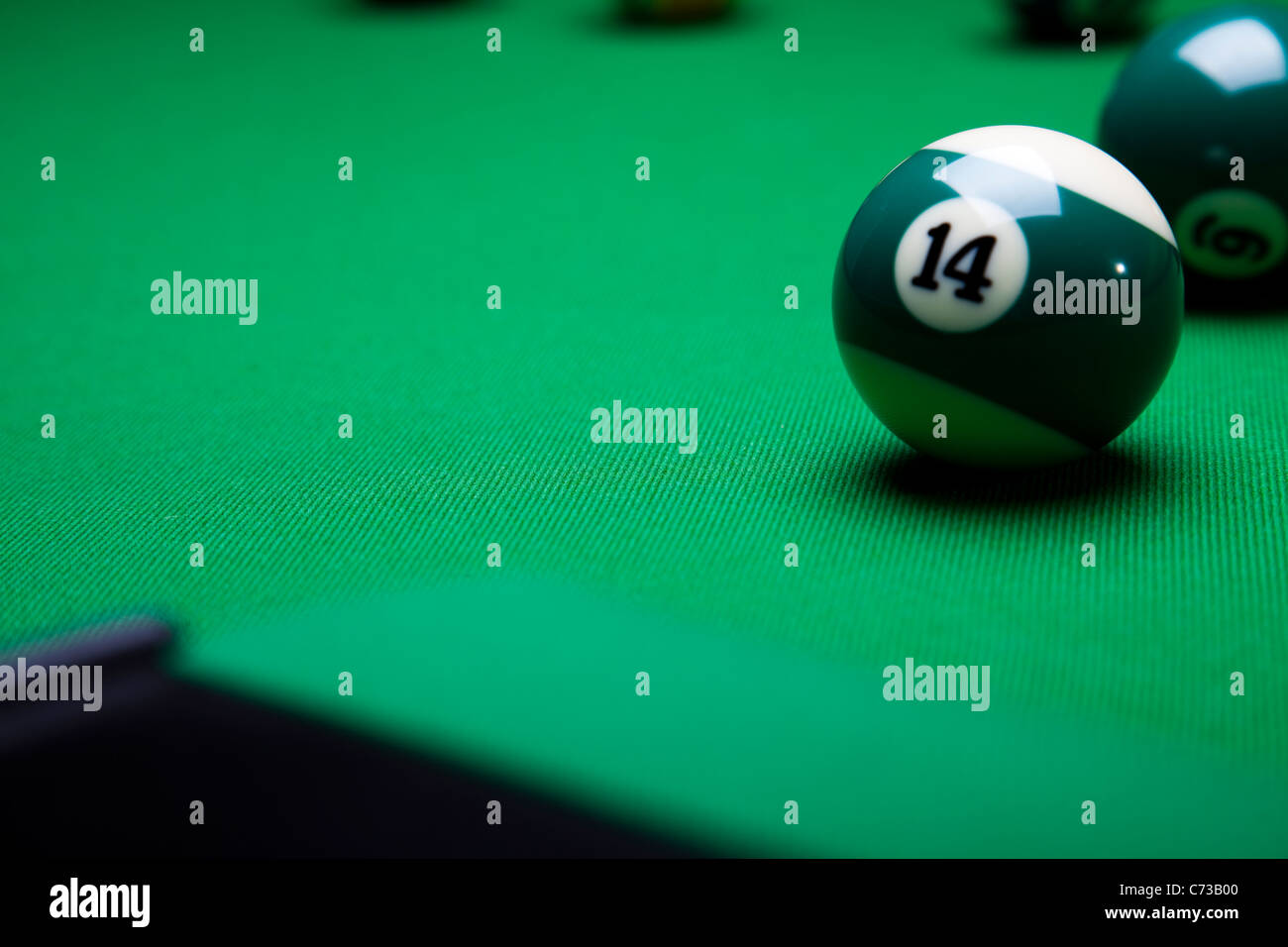 Billiard ball close up Stock Photo - Alamy