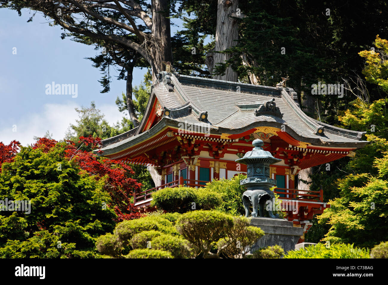 Temple Gate, Japanese Tea Garden, Golden Gate Park, San Francisco ...