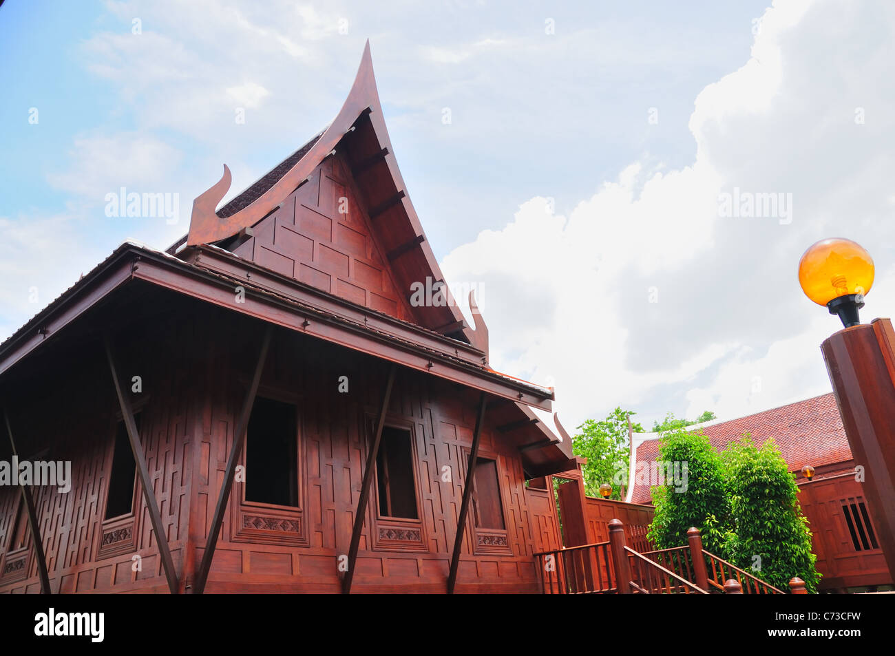 Thai style house Stock Photo - Alamy