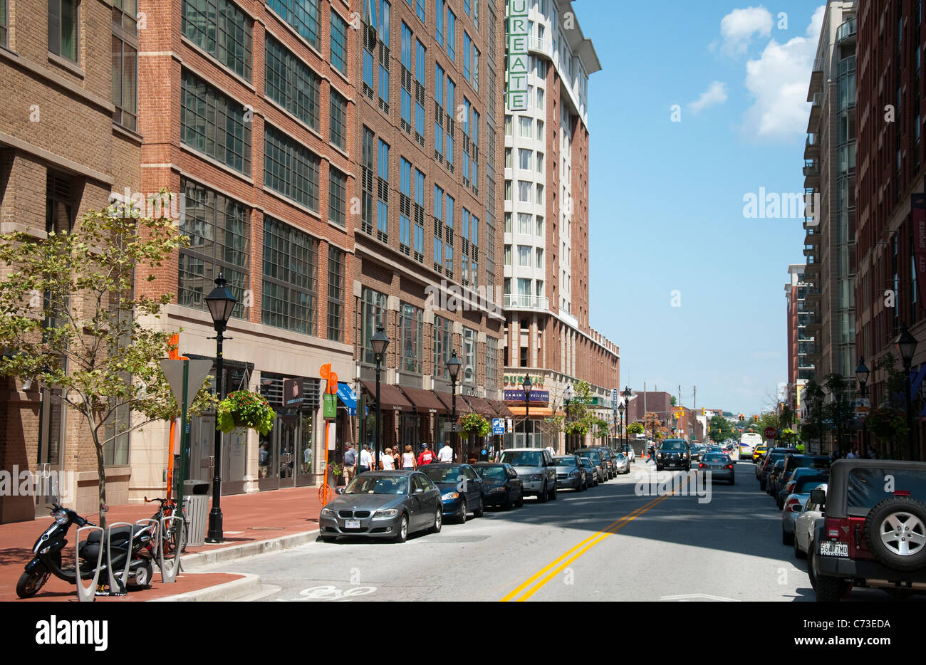 Aliceanna St in Baltimore Maryland USA Stock Photo - Alamy