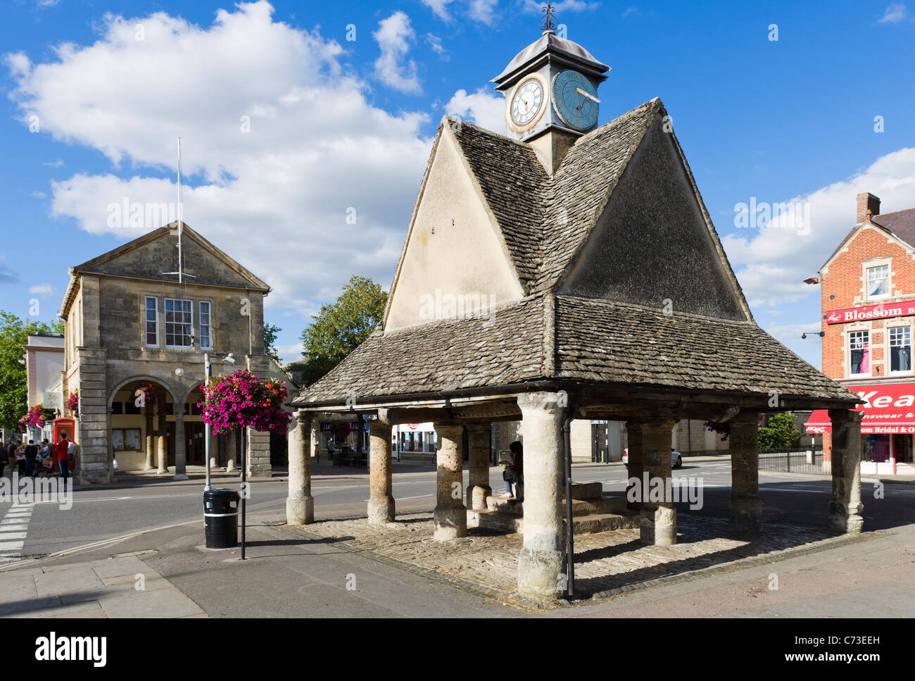 The Buttercross in Market Square in the centre of Witney, Oxfordshire ...