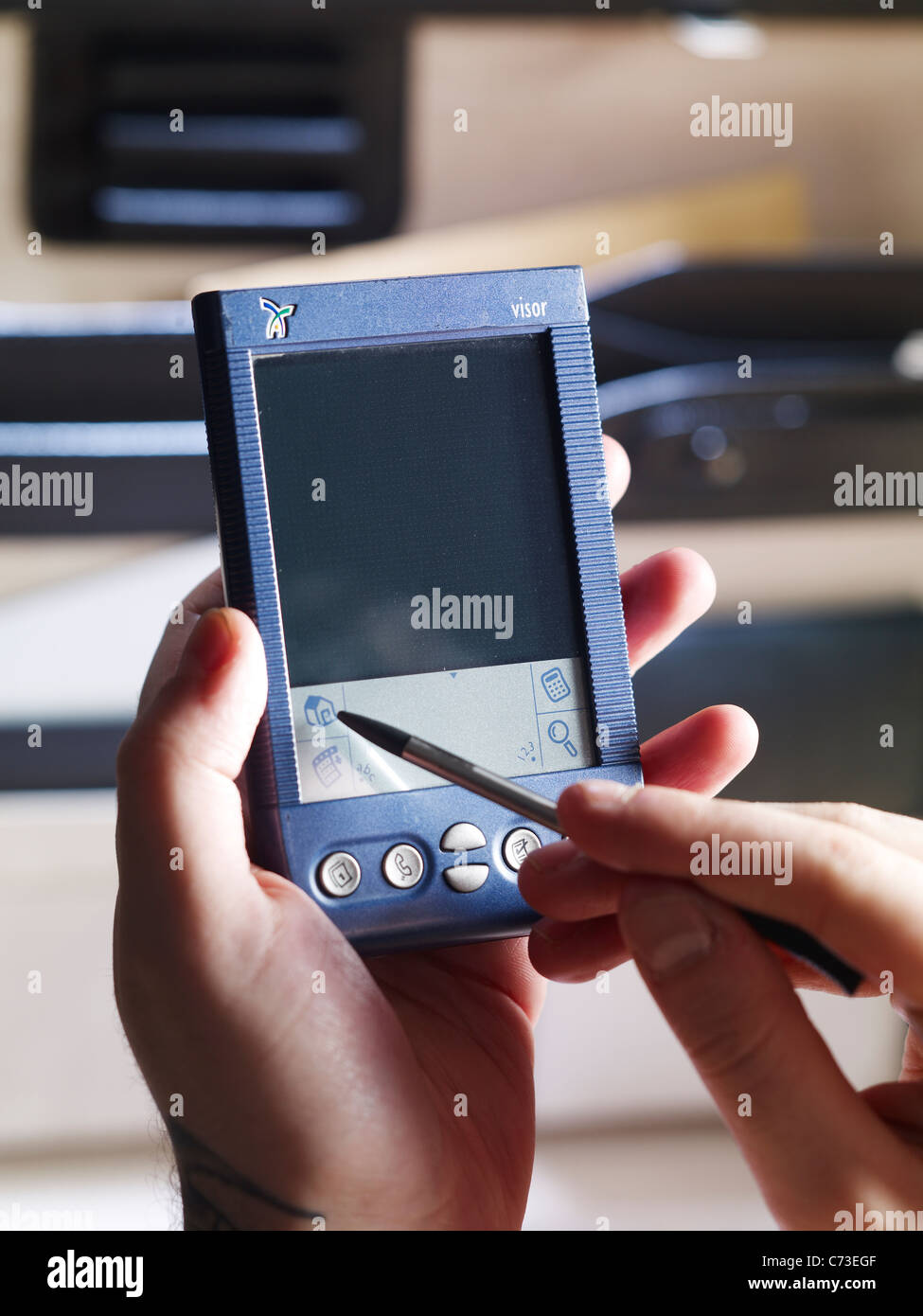 Handheld computer and stylus hi-res stock photography and images - Alamy