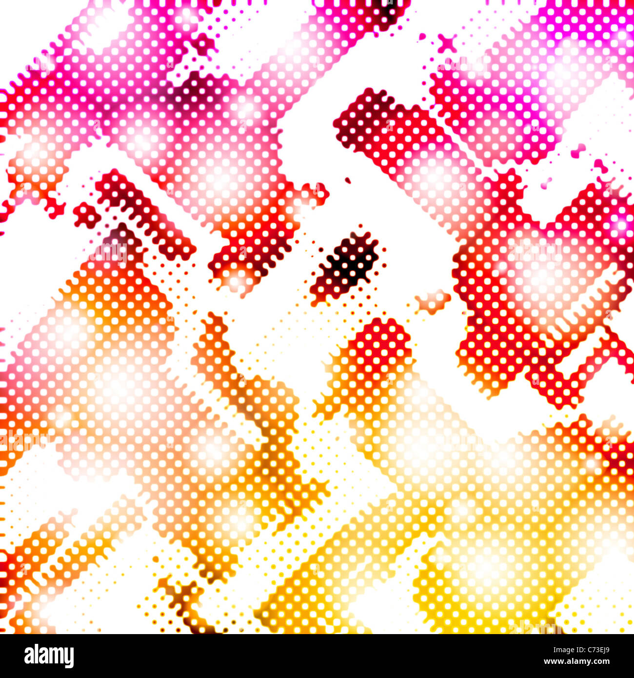 A funky texture with halftone dots and circles Stock Photo - Alamy