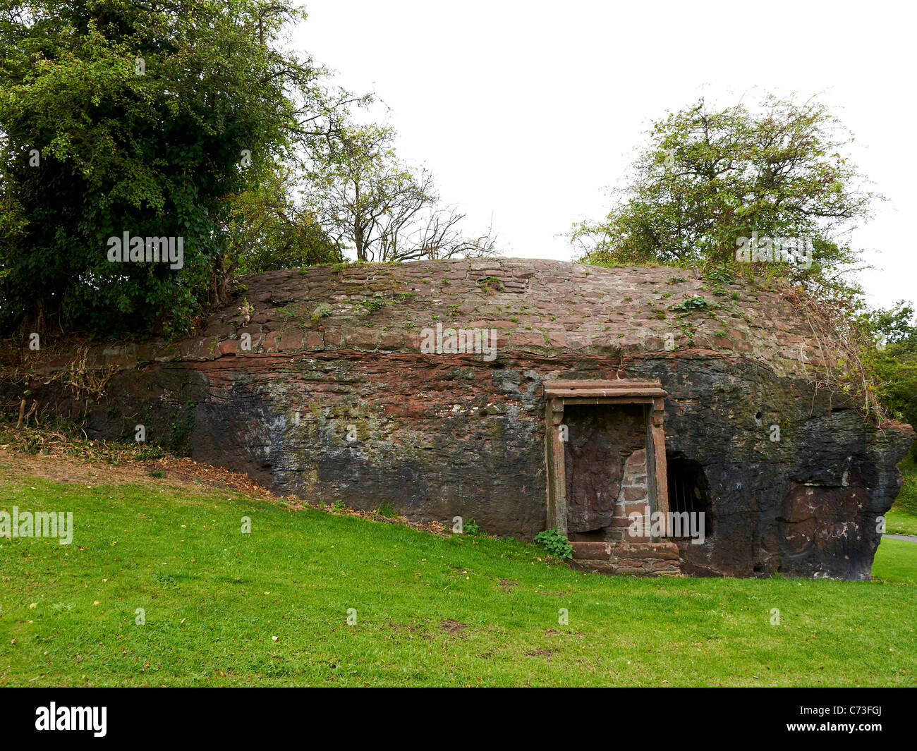 Roman Shrine in Edgar`s Field Park in Chester Cheshire UK Stock Photo ...