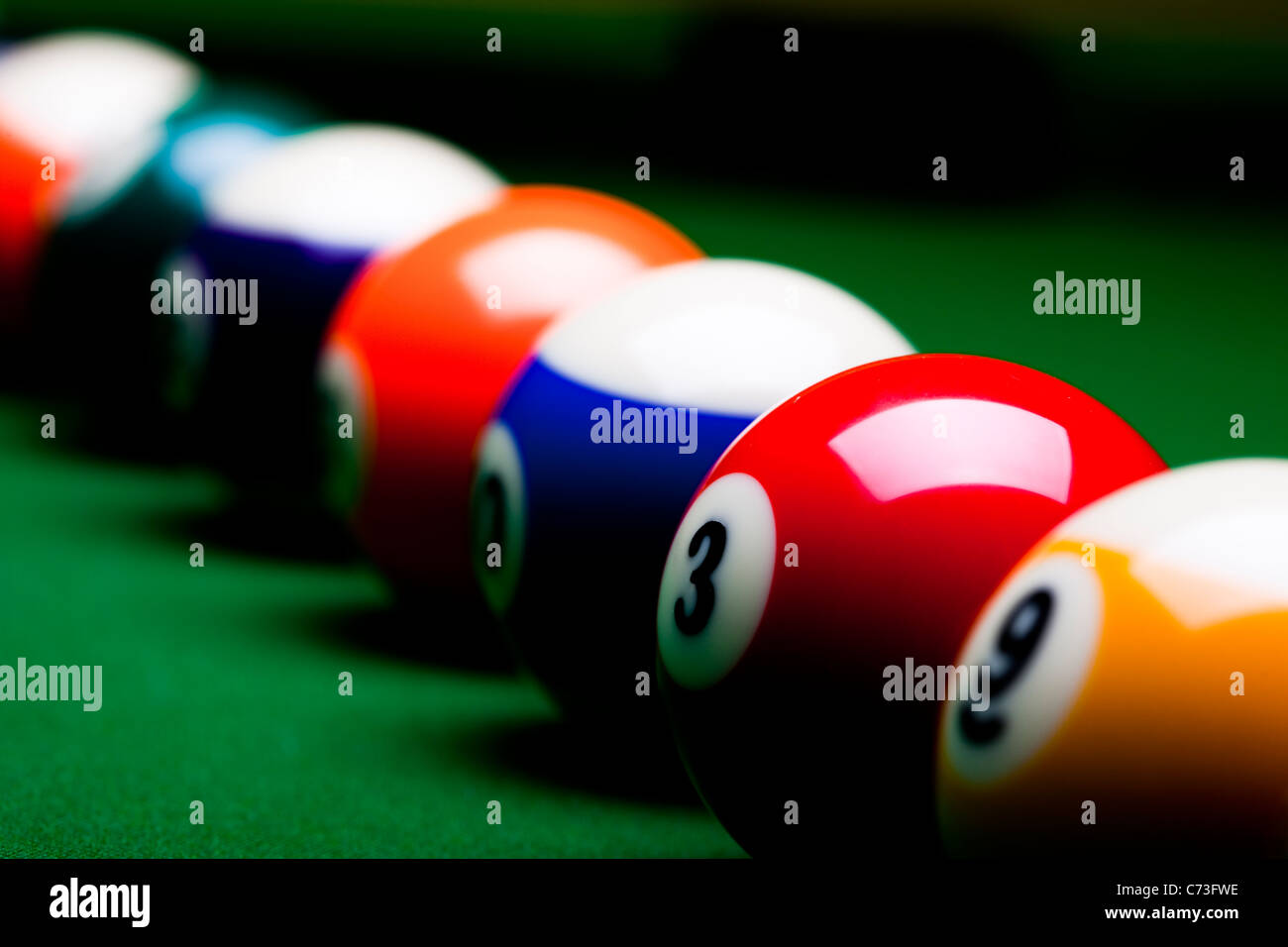 Billiard ball close up Stock Photo - Alamy