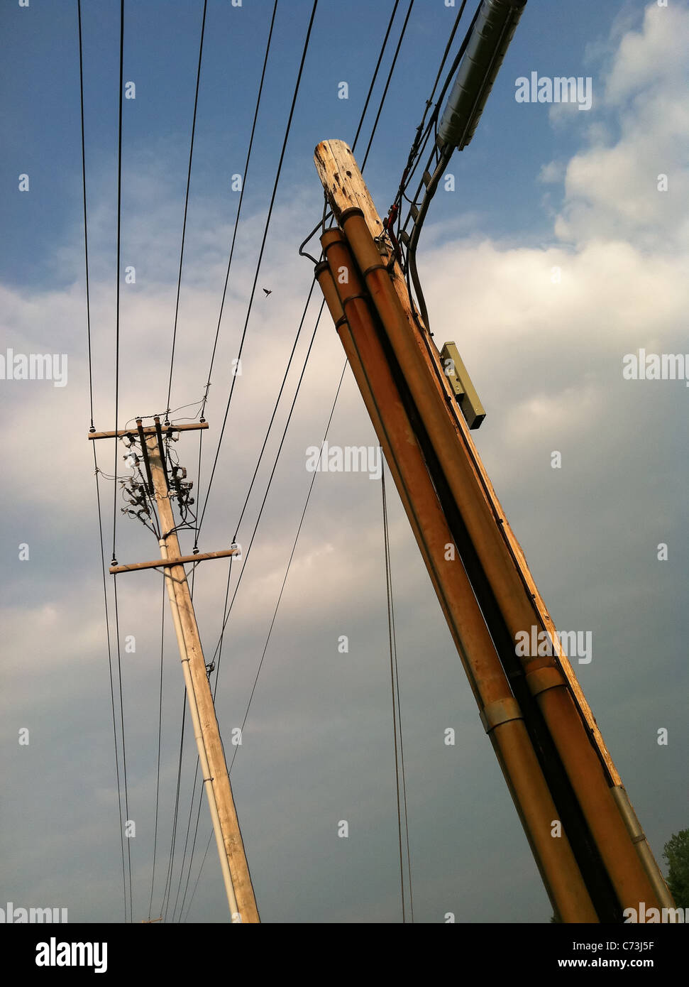 Utility poles hi-res stock photography and images - Alamy