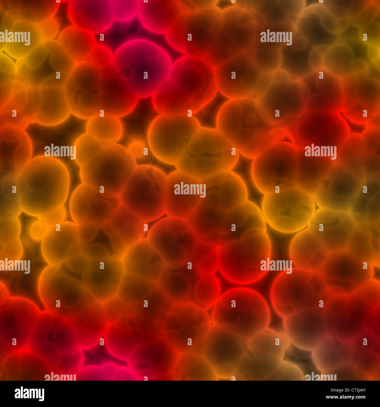 Red and yellow 3D cells texture that tiles seamlessly as a pattern ...