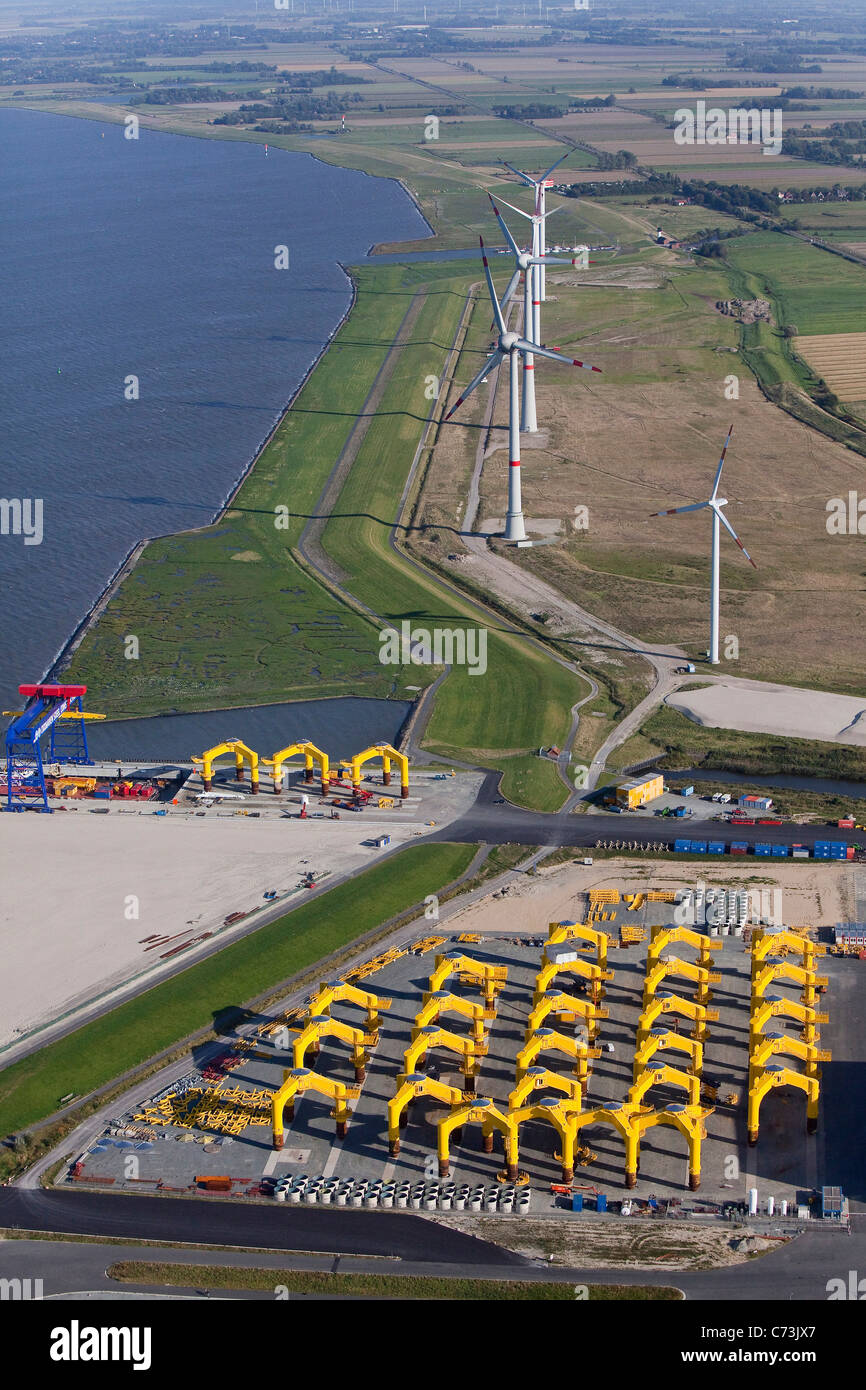 Offshore wind turbines aerial hi-res stock photography and images - Alamy